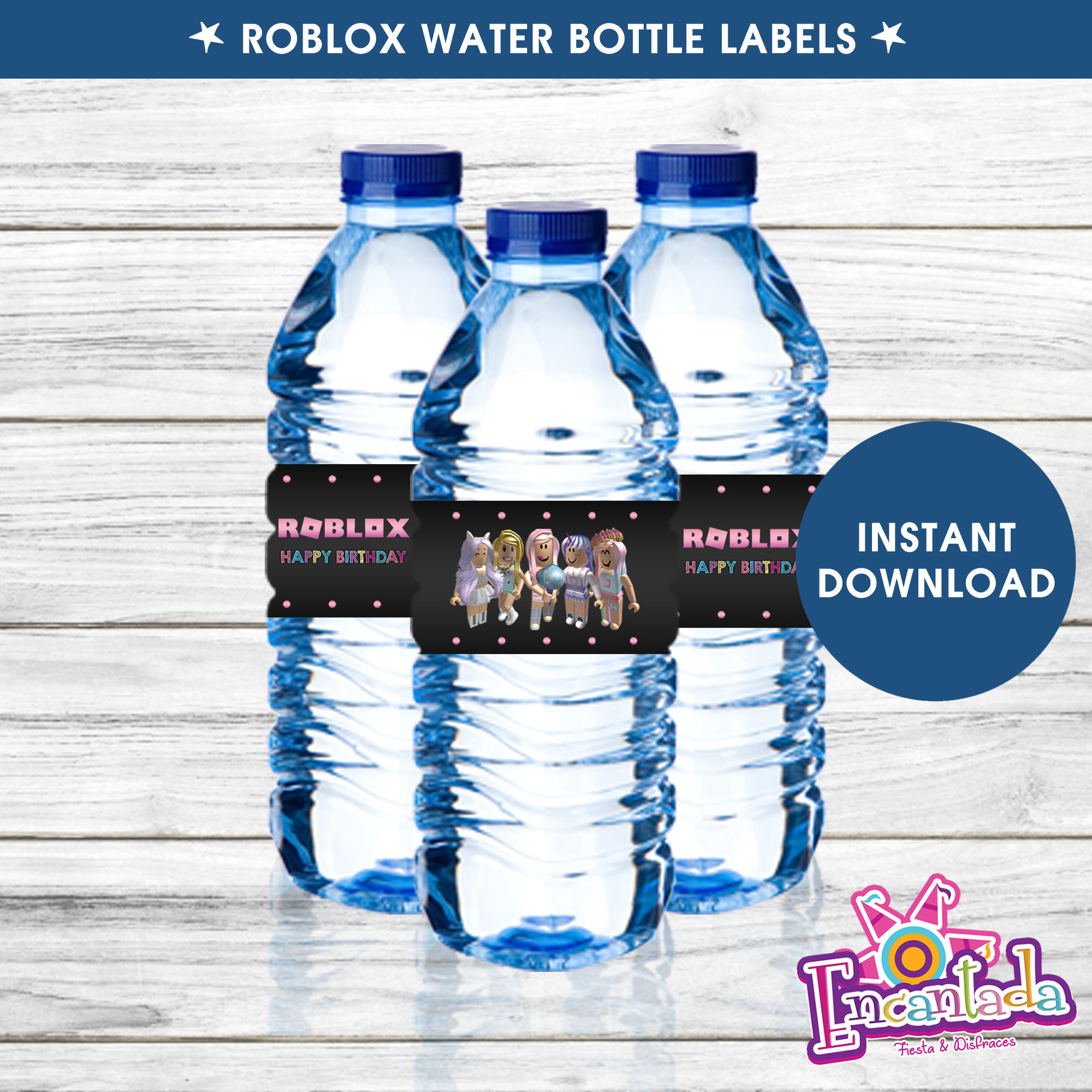 Roblox Water Bottle Labels Roblox Water Labels Roblox Bottle - Etsy México