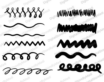 Hand Drawn Line Svg | Etsy