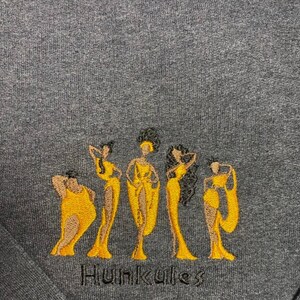 Hercules Muses 'hunkules' Embroidered Crewneck Sweatshirt/t-shirt - Etsy