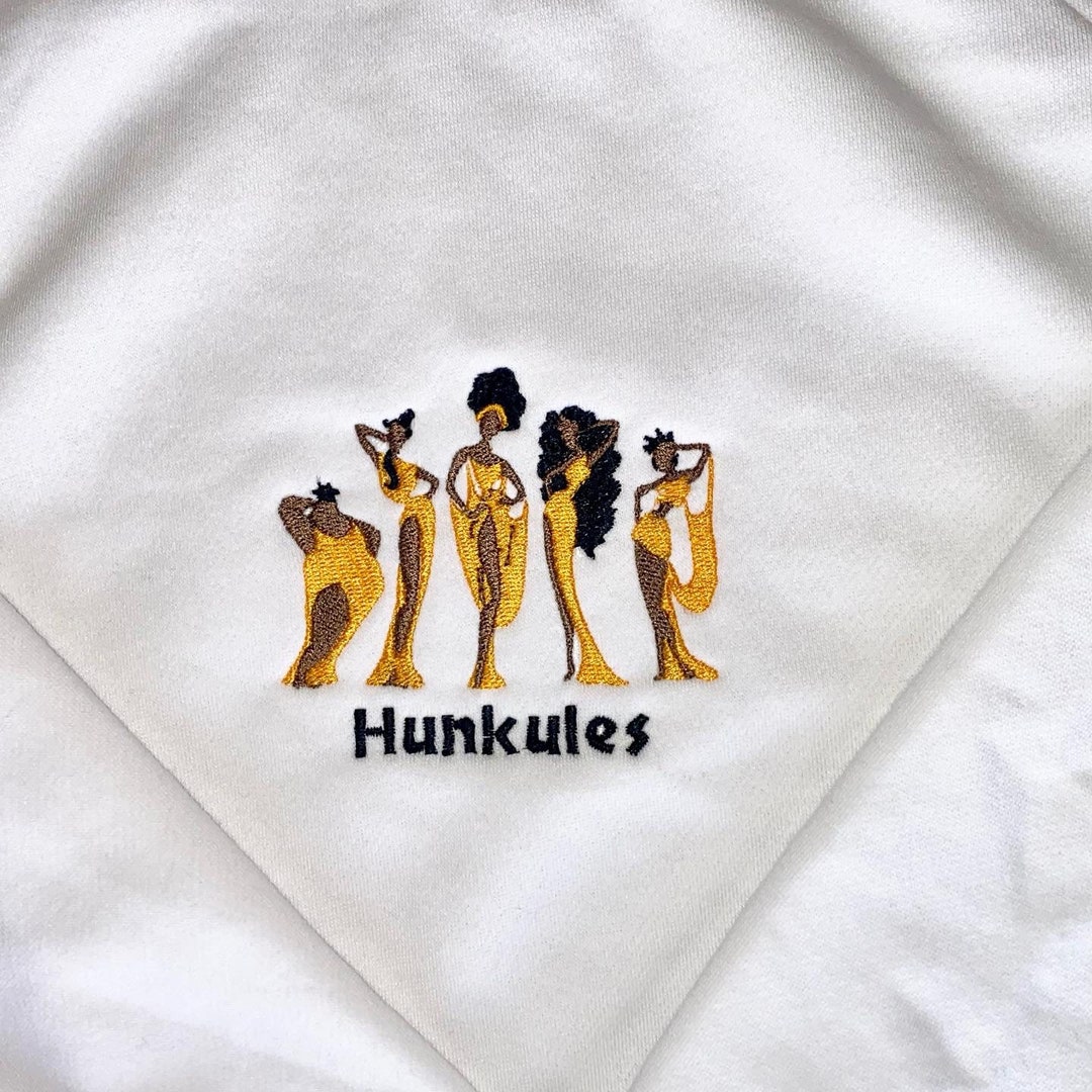 Hercules Muses 'hunkules' Embroidered Crewneck Sweatshirt/t-shirt - Etsy