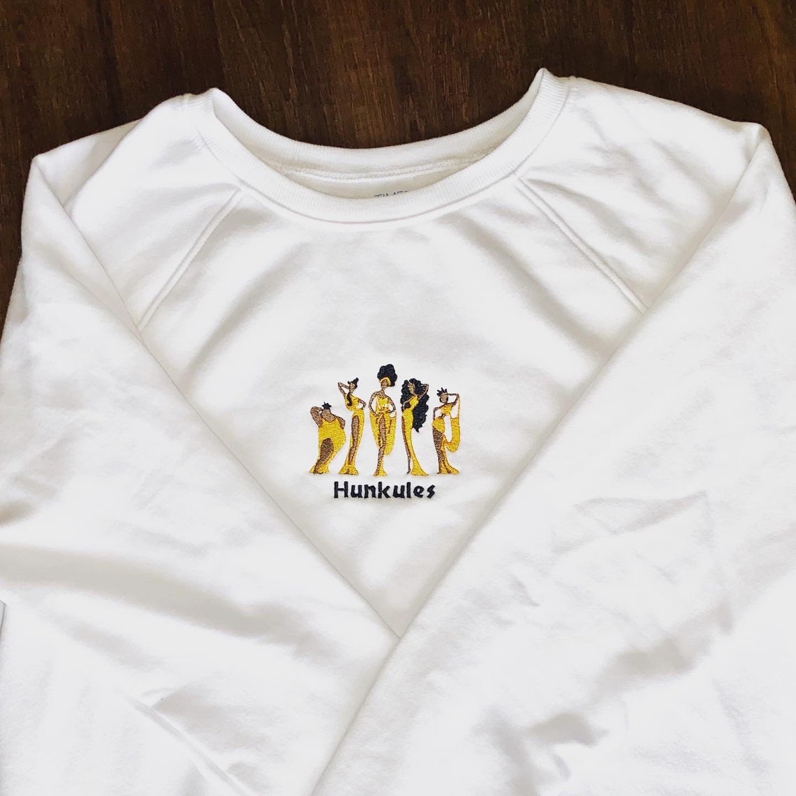 Hercules Muses 'hunkules' Embroidered Crewneck - Etsy