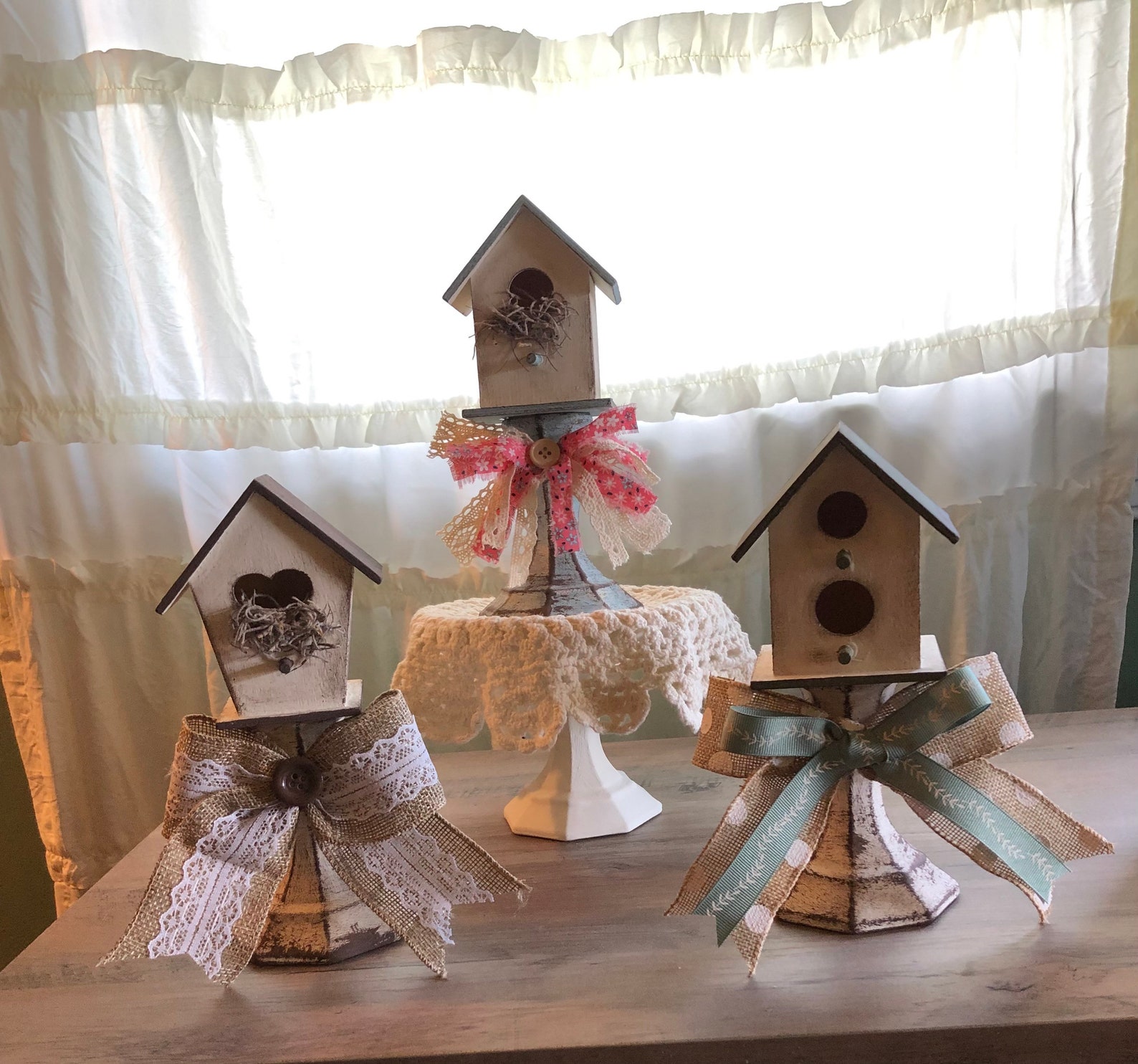 Farmhouse Style Birdhouse - Etsy