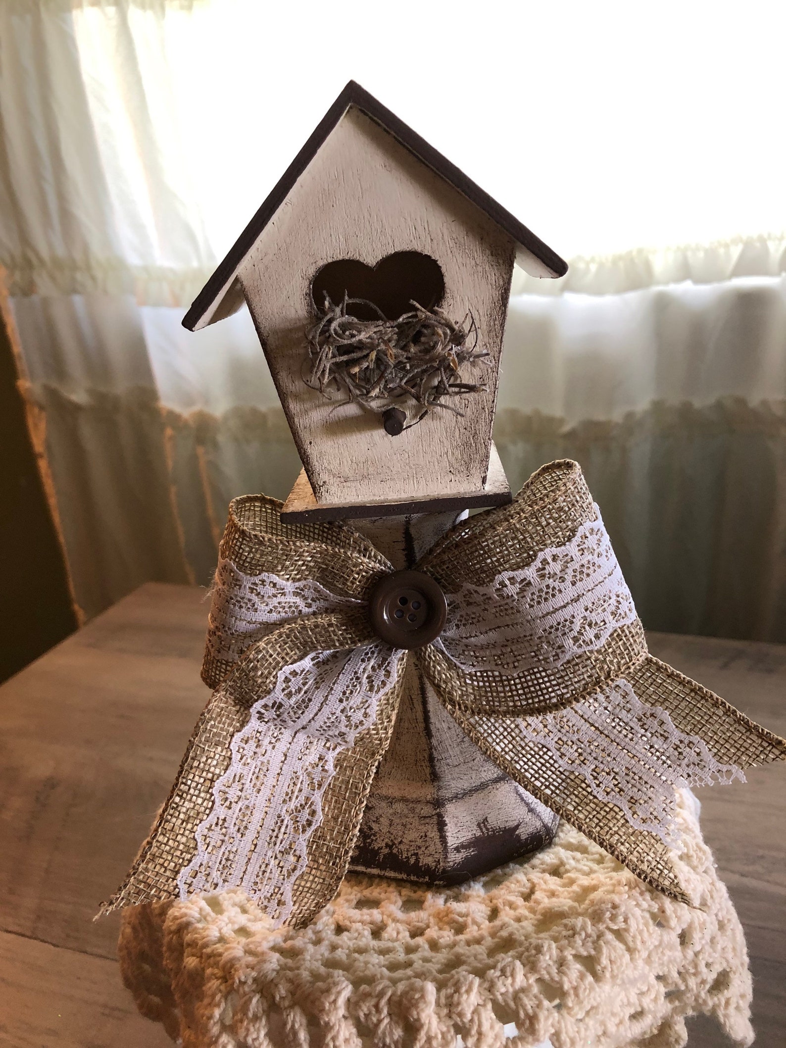 Farmhouse Style Birdhouse - Etsy