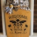 Bee / Honey Jar Themed Wooden Sign - Etsy