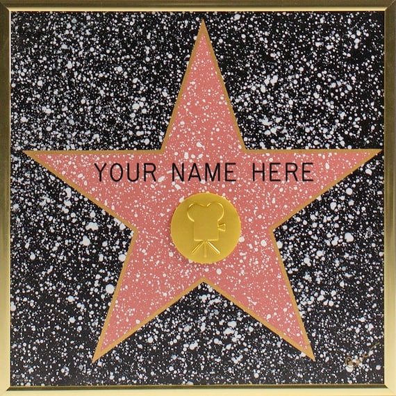 Customizable Walk Of Fame Star