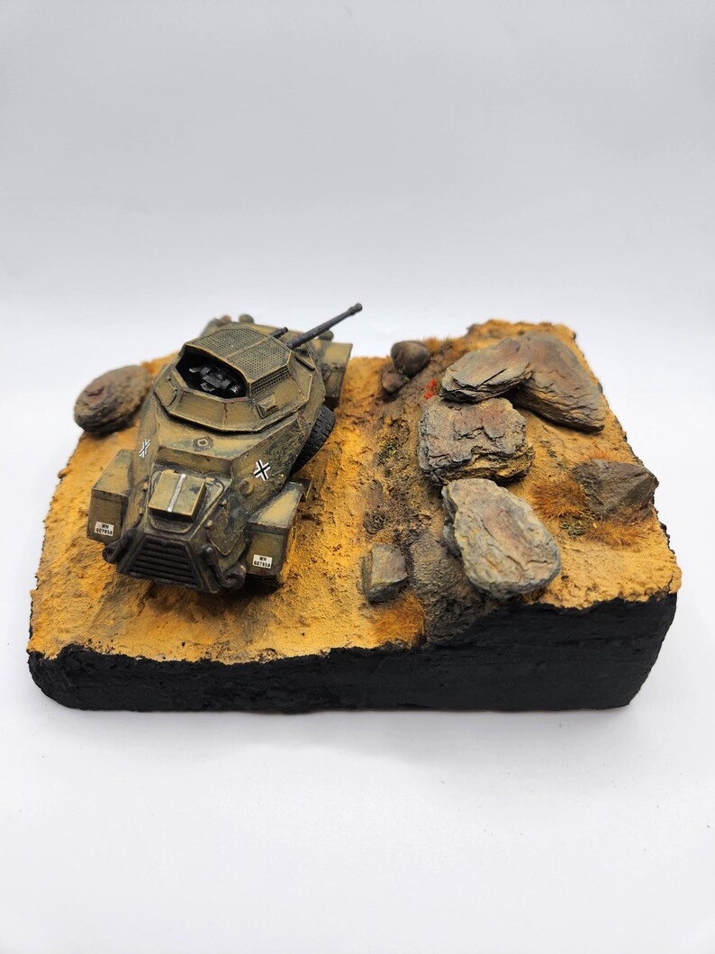 1:72 WW2 German Wehrmacht - Sdkfz 222 Scout Car - Afrika Korps. - Etsy