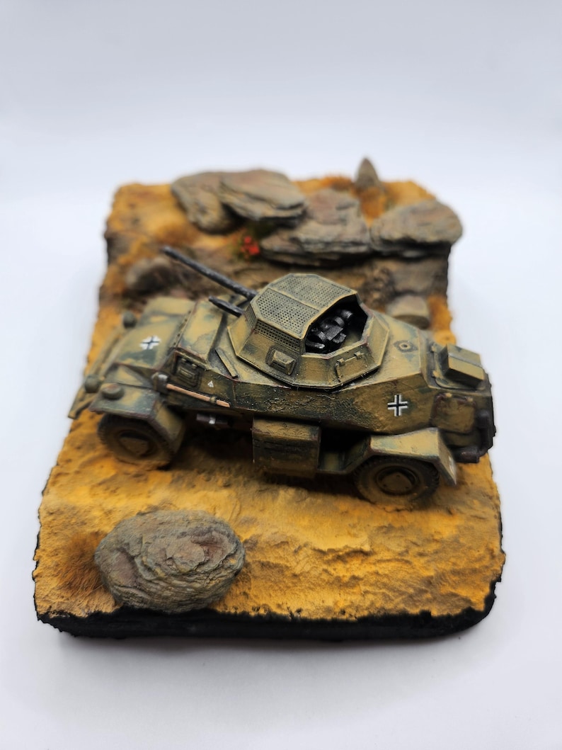 1:72 WW2 German Wehrmacht - Sdkfz 222 Scout Car - Afrika Korps. - Etsy