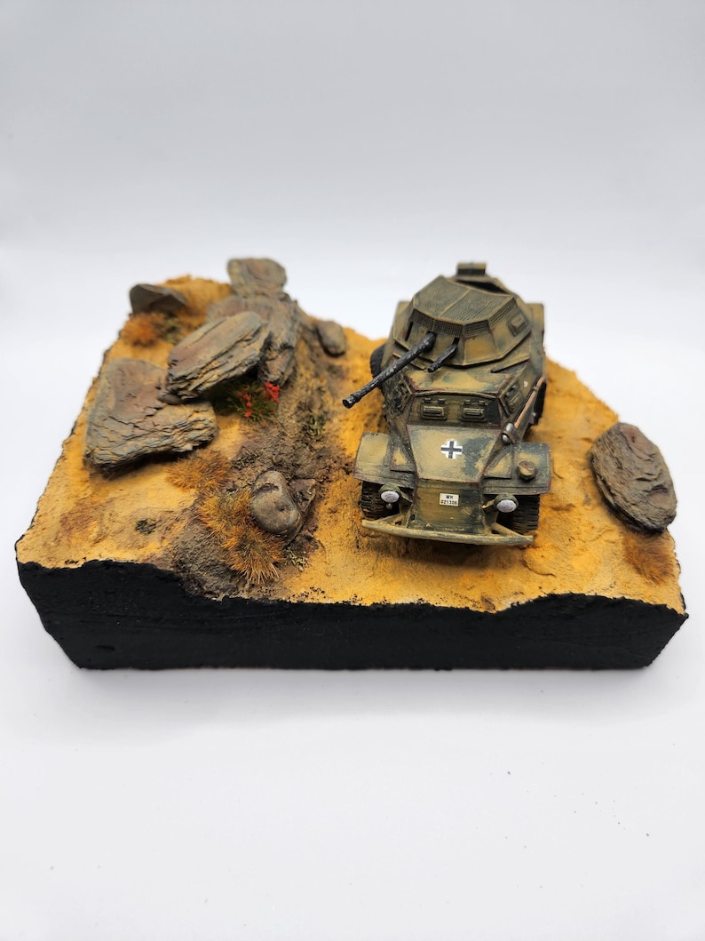 1:72 WW2 German Wehrmacht - Sdkfz 222 Scout Car - Afrika Korps. - Etsy