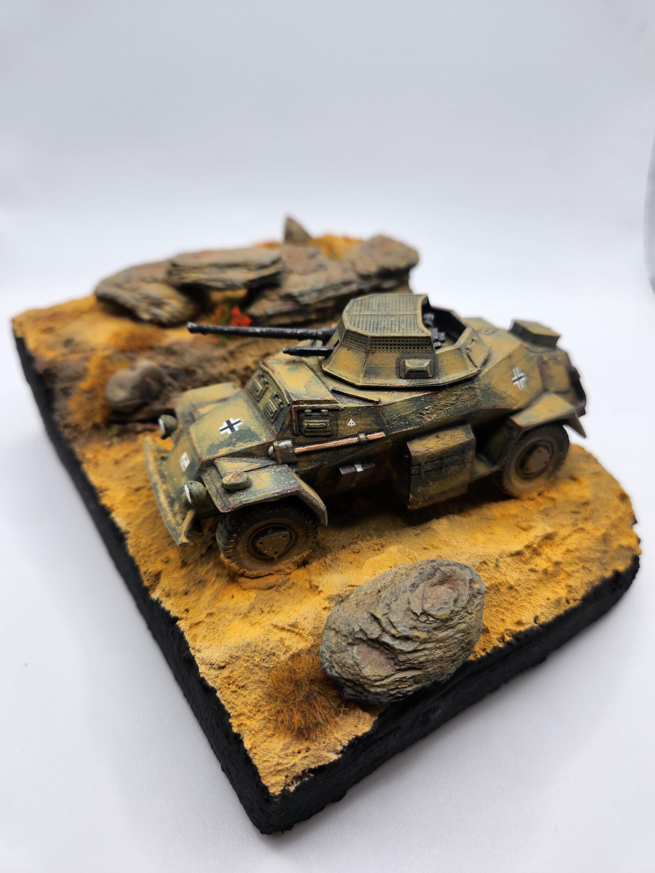1:72 WW2 German Wehrmacht - Sdkfz 222 Scout Car - Afrika Korps. - Etsy