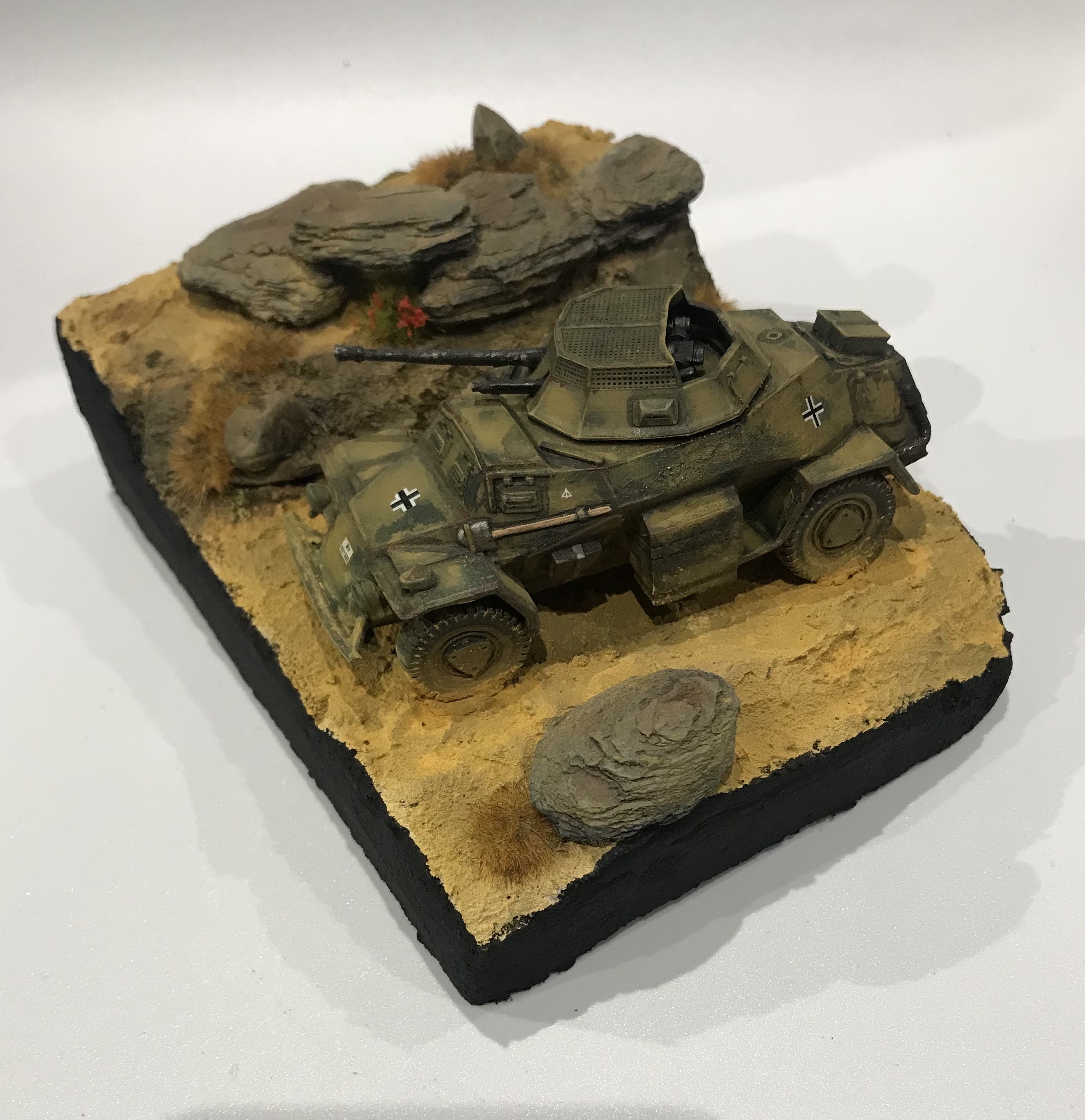 1:72 WW2 German Wehrmacht Sdkfz 222 Scout Car Afrika Korps. - Etsy