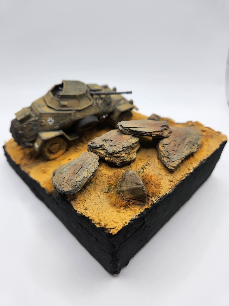 1:72 WW2 German Wehrmacht - Sdkfz 222 Scout Car - Afrika Korps. - Etsy