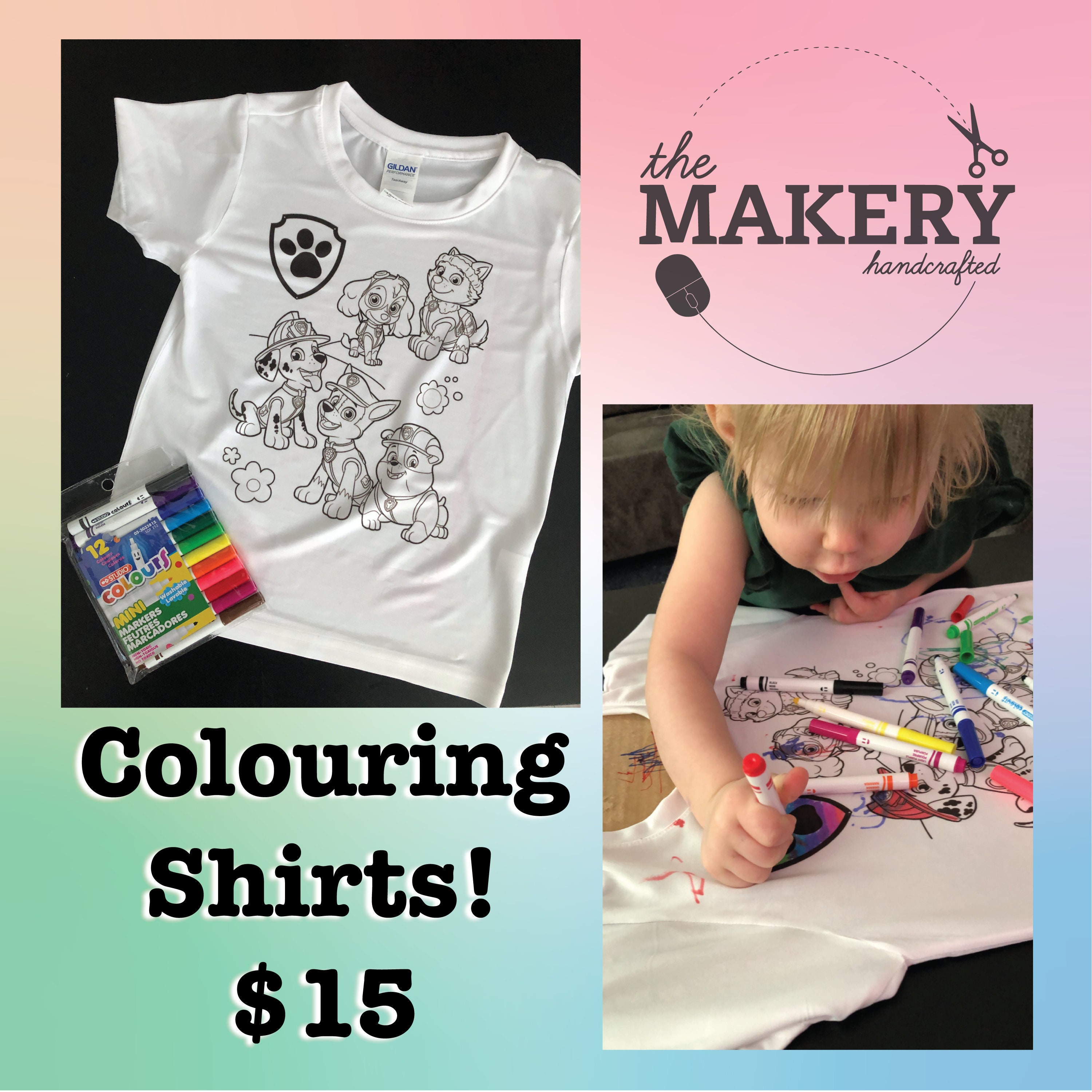 Colouring Shirt, Drawing Shirt, Washable Colouring Shirt, Personalized ...