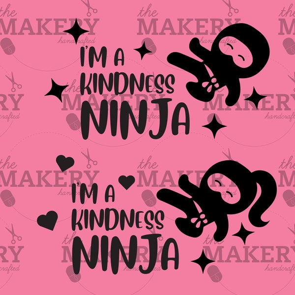 Kindness Ninja Svg - Etsy