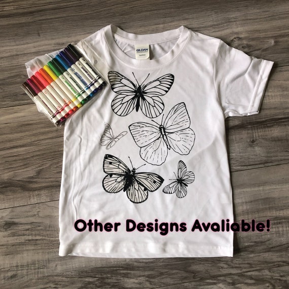Chemise à colorier chemise à dessin chemise à colorier | Etsy