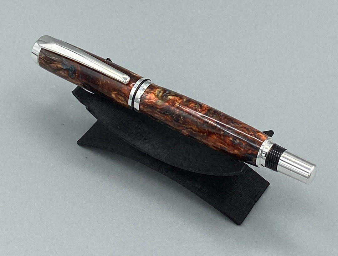 This Gorgeous Fountain Pen With Sterling Silver Parts Has a Body Made ...
