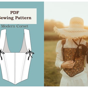 Modern Corset PDF Sewing Pattern - DIGITAL DOWNLOAD - Etsy