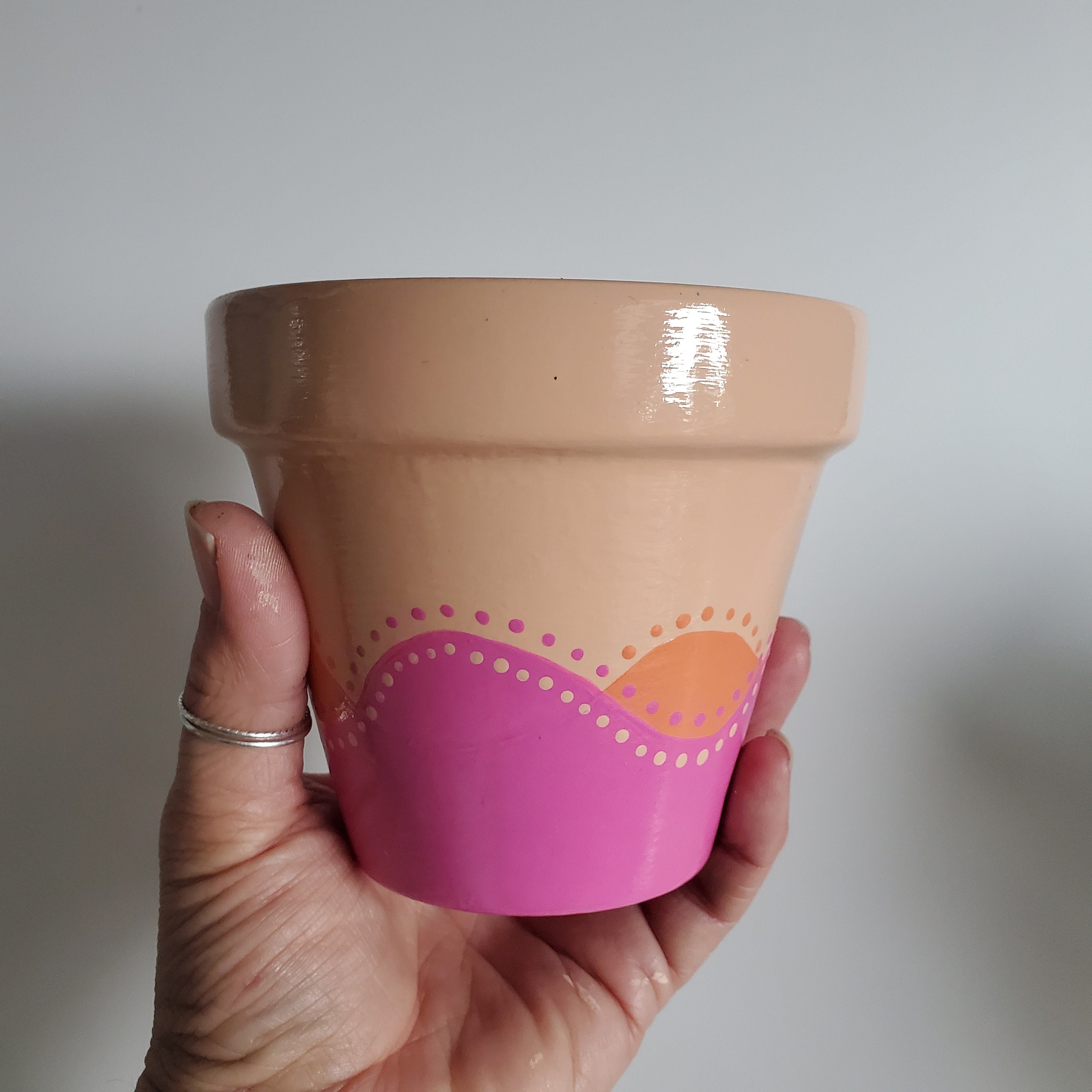 Sunset Colors Planter Flower Pot 4.5 - Etsy Sweden