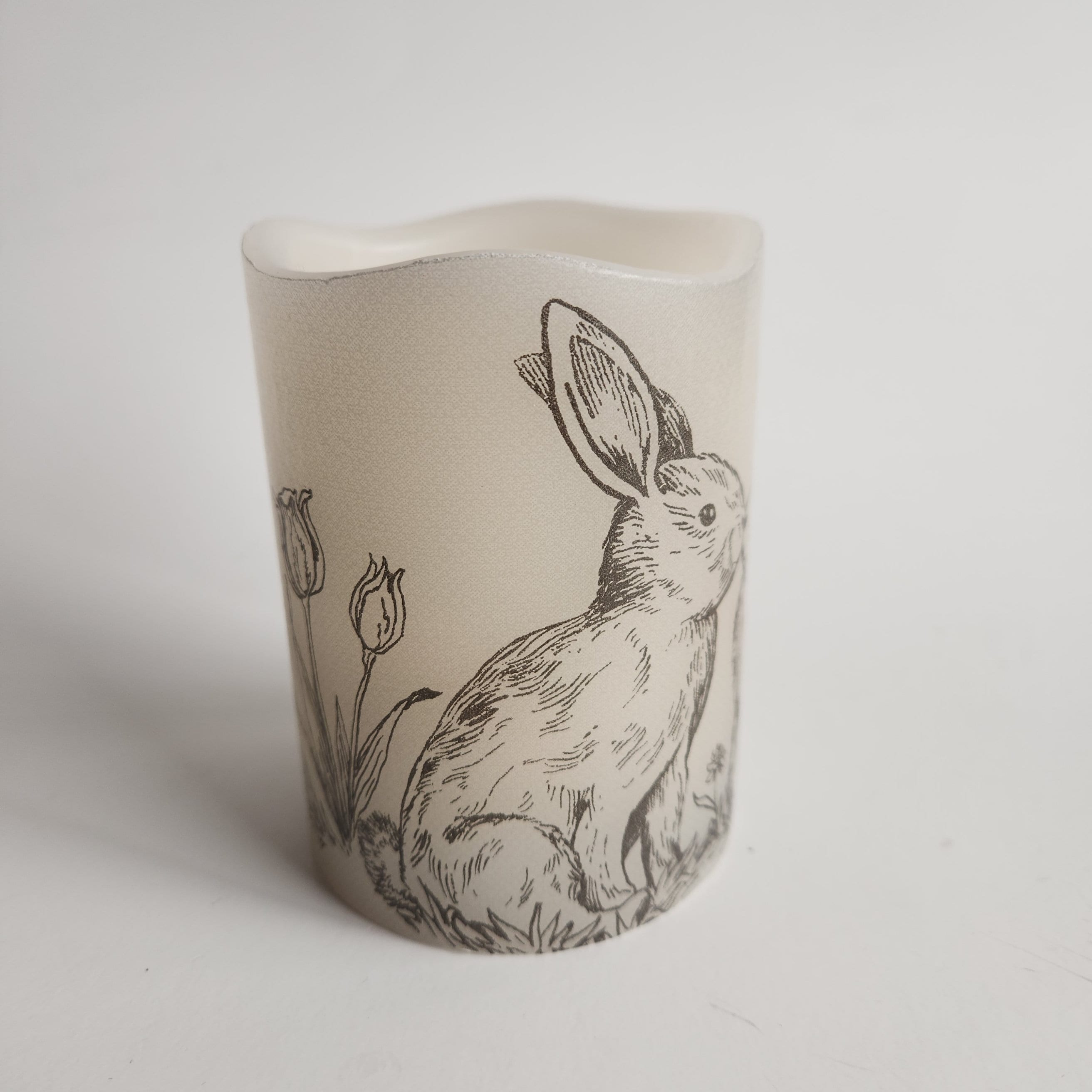 Bunny Kisses Easter LED Flameless Wax Pillar Candle - Etsy