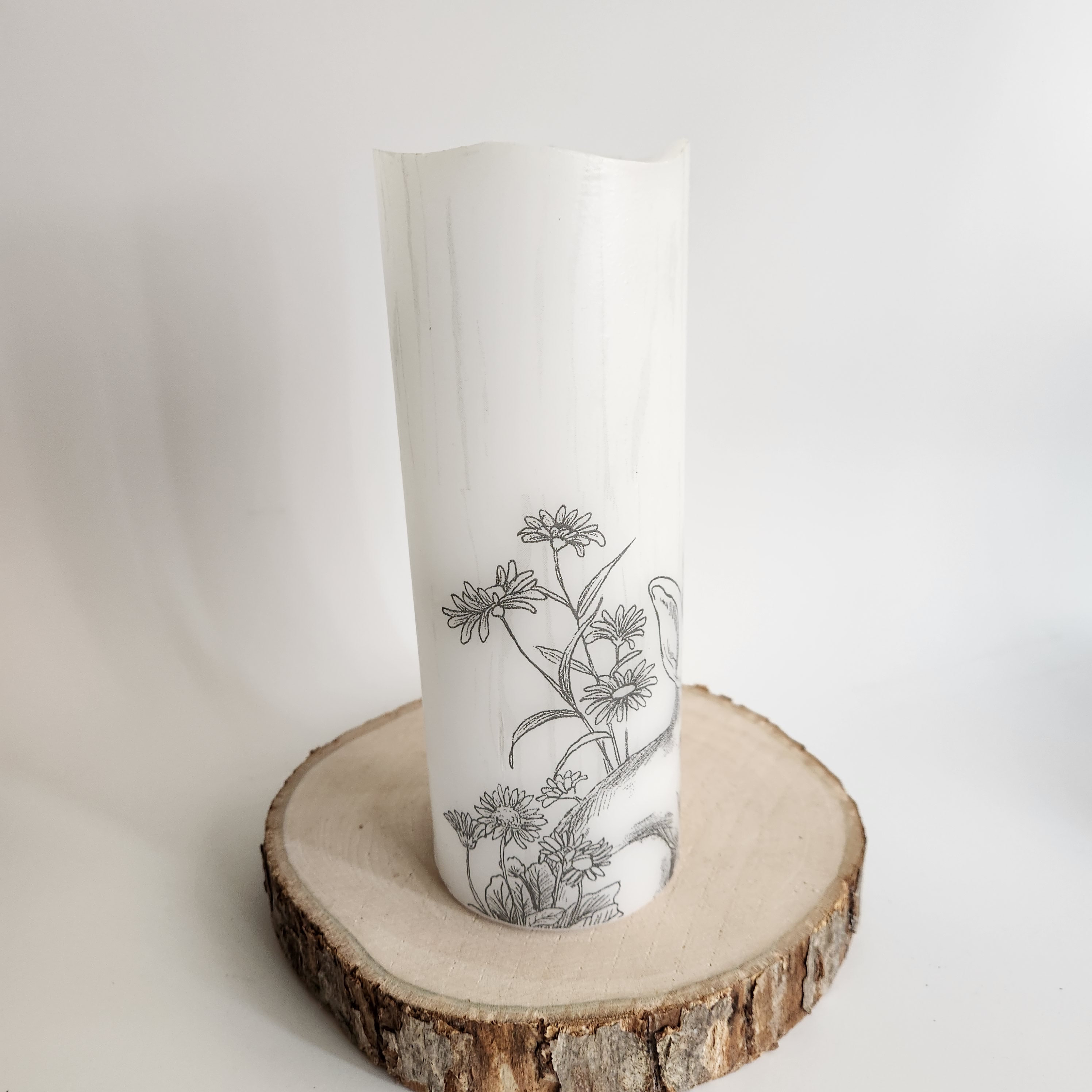 Easter Bunny Rabbit LED Flameless Wax Pillar Candle - Etsy
