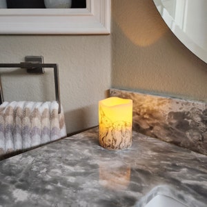 Bunny Kisses Easter LED Flameless Wax Pillar Candle - Etsy