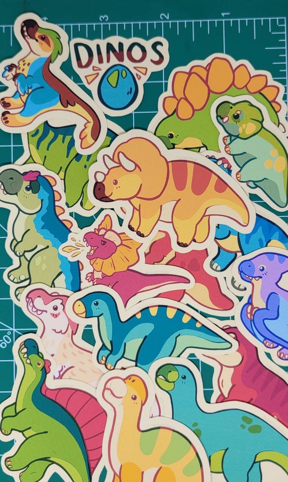 Dinosaur Stickers - Etsy Canada