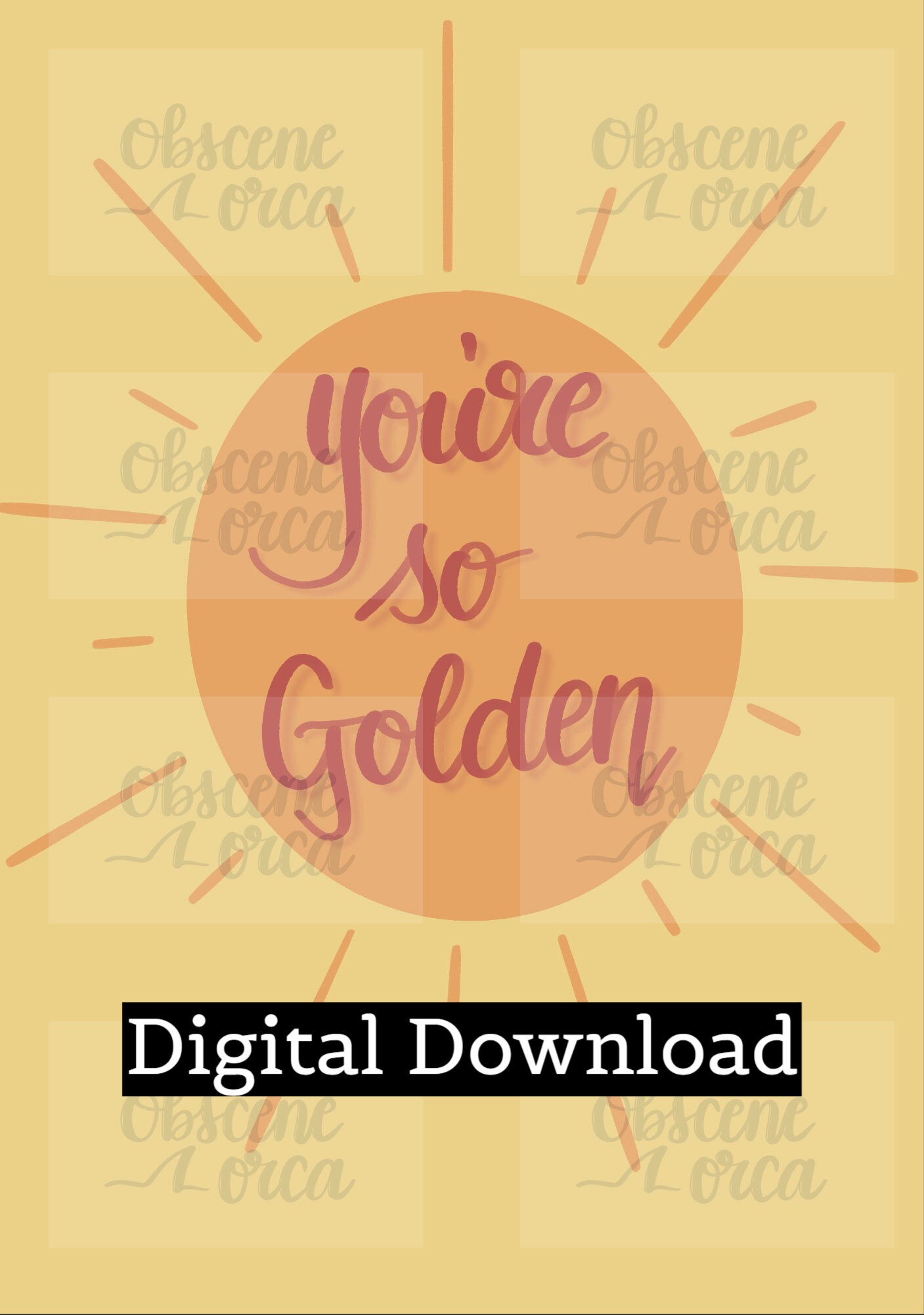 Youre So Golden Harry Styles Print Téléchargement numérique - Etsy France