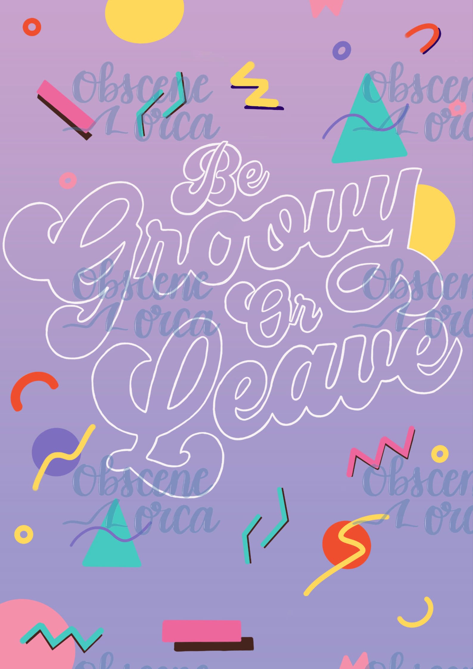 Be Groovy or Leave Print digital Download - Etsy UK