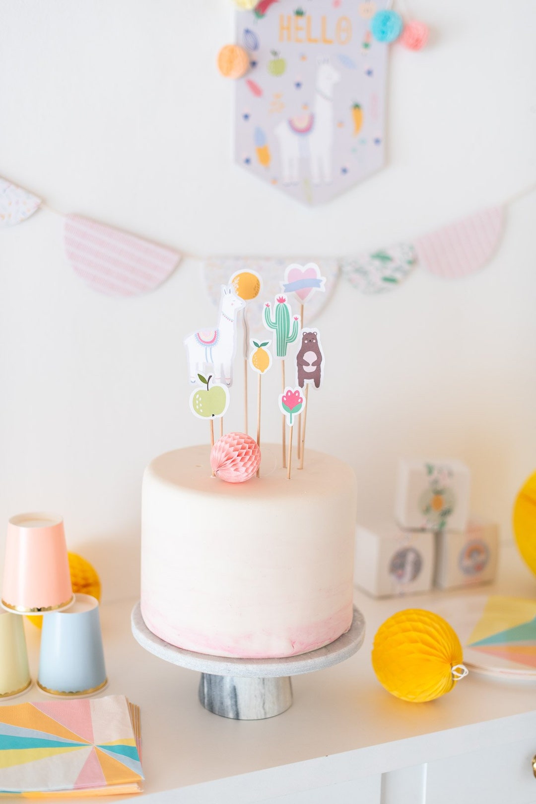 Lama Party Box | Birthday Decoration | First Birthday | Alpaca | Llama ...