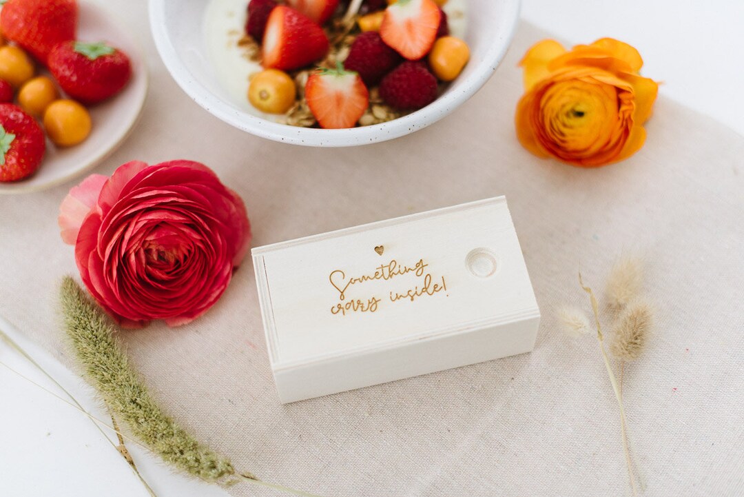 Push Box 'something Crazy Inside' Made of Poplar - Etsy