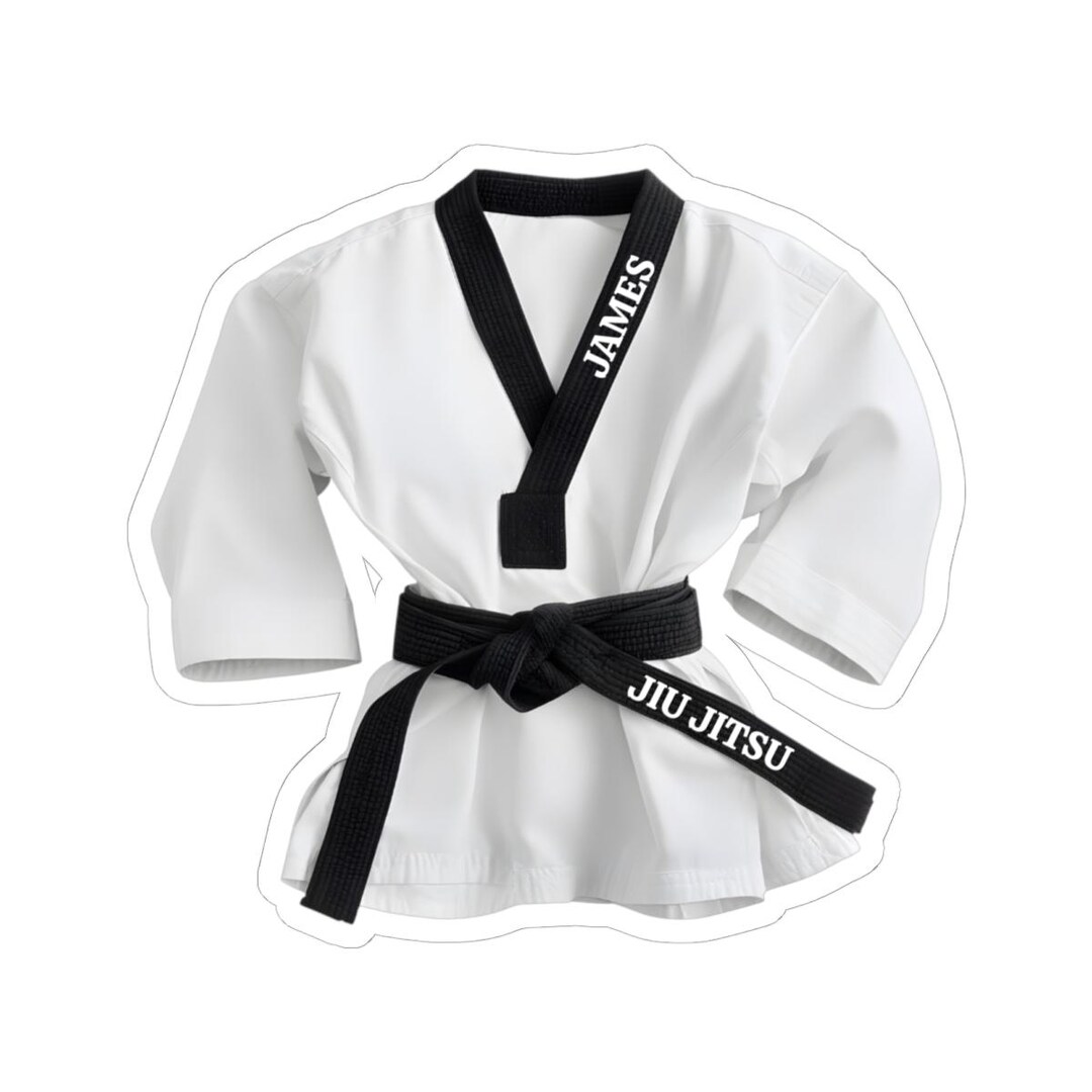 Personalized Jiu Jitsu Sticker, Custom Martial Arts Gift, Jiu Jitsu ...