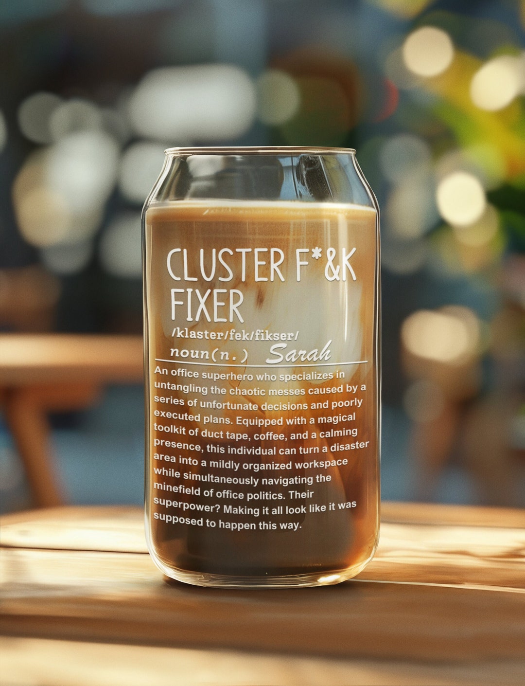 Cluster F*ck Mug, Funny Sipper Can, Problem Solver, Witty Office Gift ...