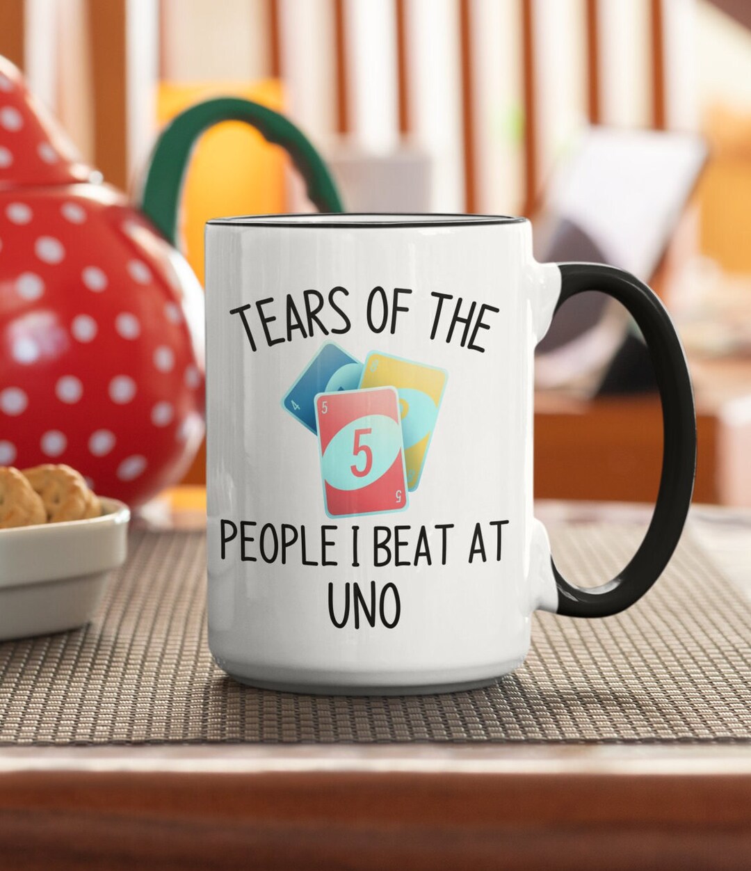 Tears of the People I Beat at Uno Mug Vintage Uno Card Game Mug Funny ...