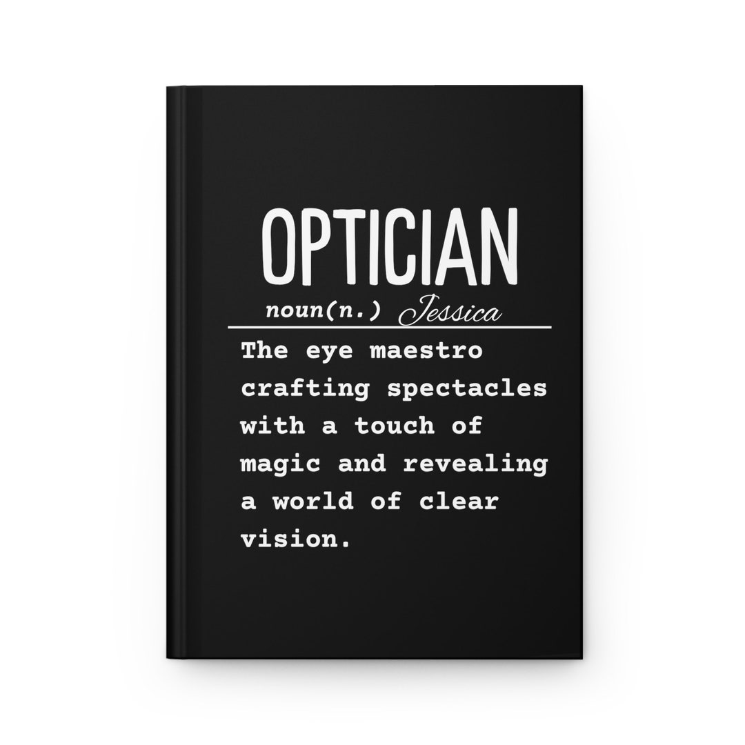 Optician Graduation Gift | Ophthalmology Journal | Optician Birthday ...