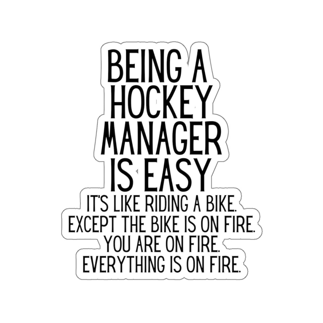 Hockey Gifts | Personalized Hockey Sticker | Hockey Manager | Thank You ...