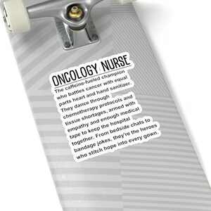 Oncology Nurse Sticker | Hem Onc Nurse Gift | Nursing School Gift ...