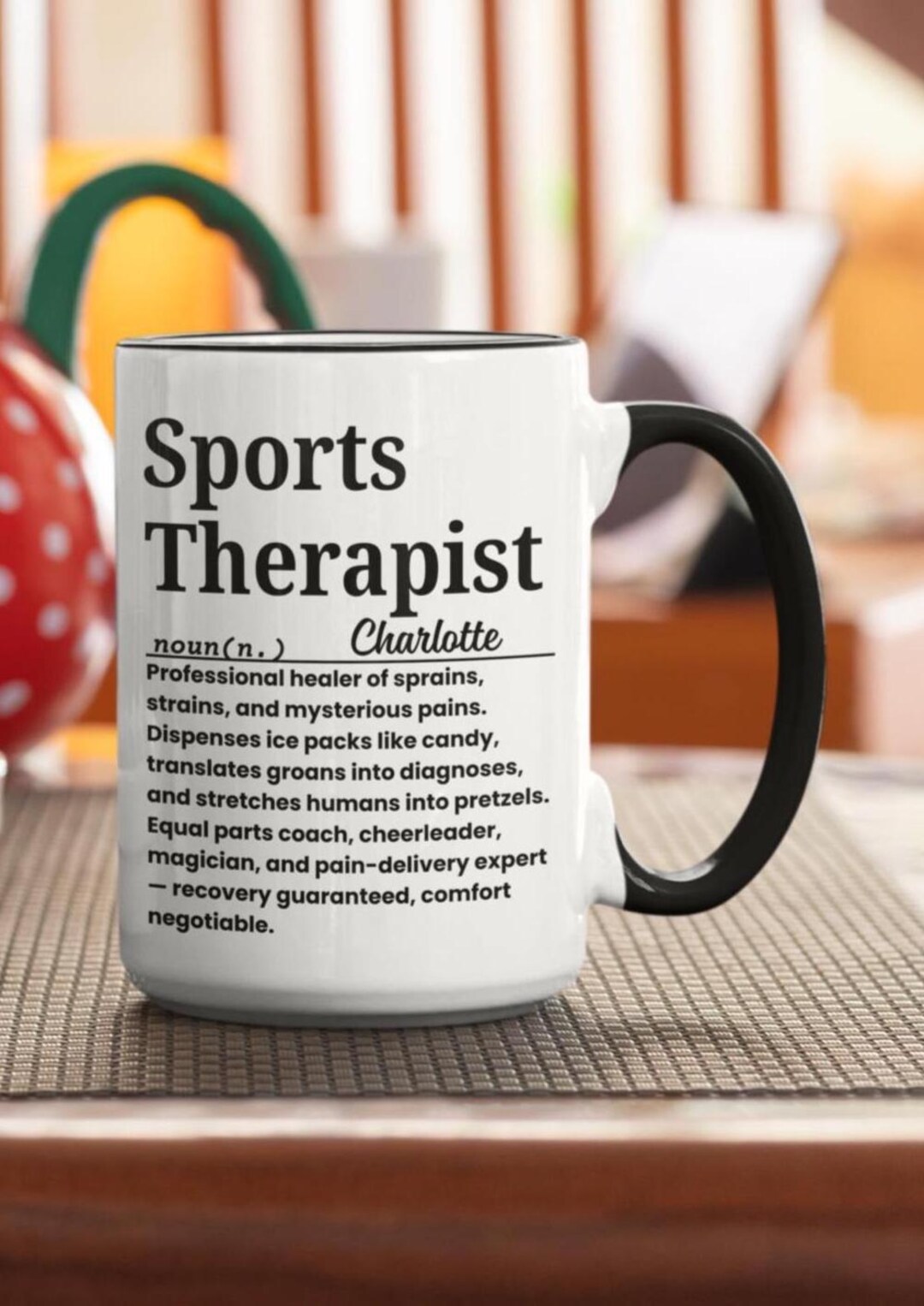 Funny Sports Therapist Mug: Custom Physio Coffee Cup - Etsy