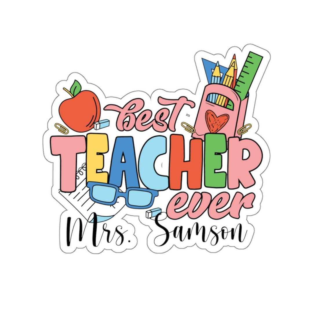 Teacher Gift | Teacher Stickers | Back to School | Waterproof Sticker ...