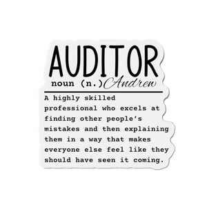 Gift for Auditor | Auditor Magnet| Audit Gift | Accounting Profession ...