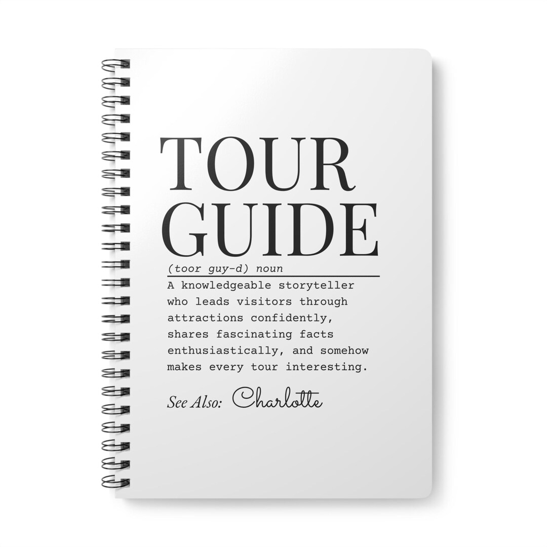 Tour Guide Definition Notebook - Etsy