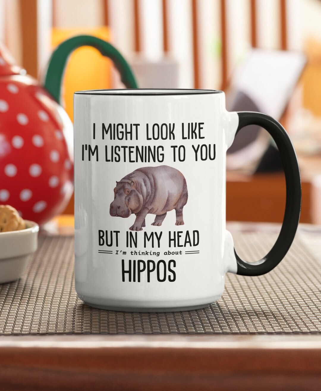 Hippo Lover | Hippo Mug for Women | Animal Mug | Cute Hippo Gift ...