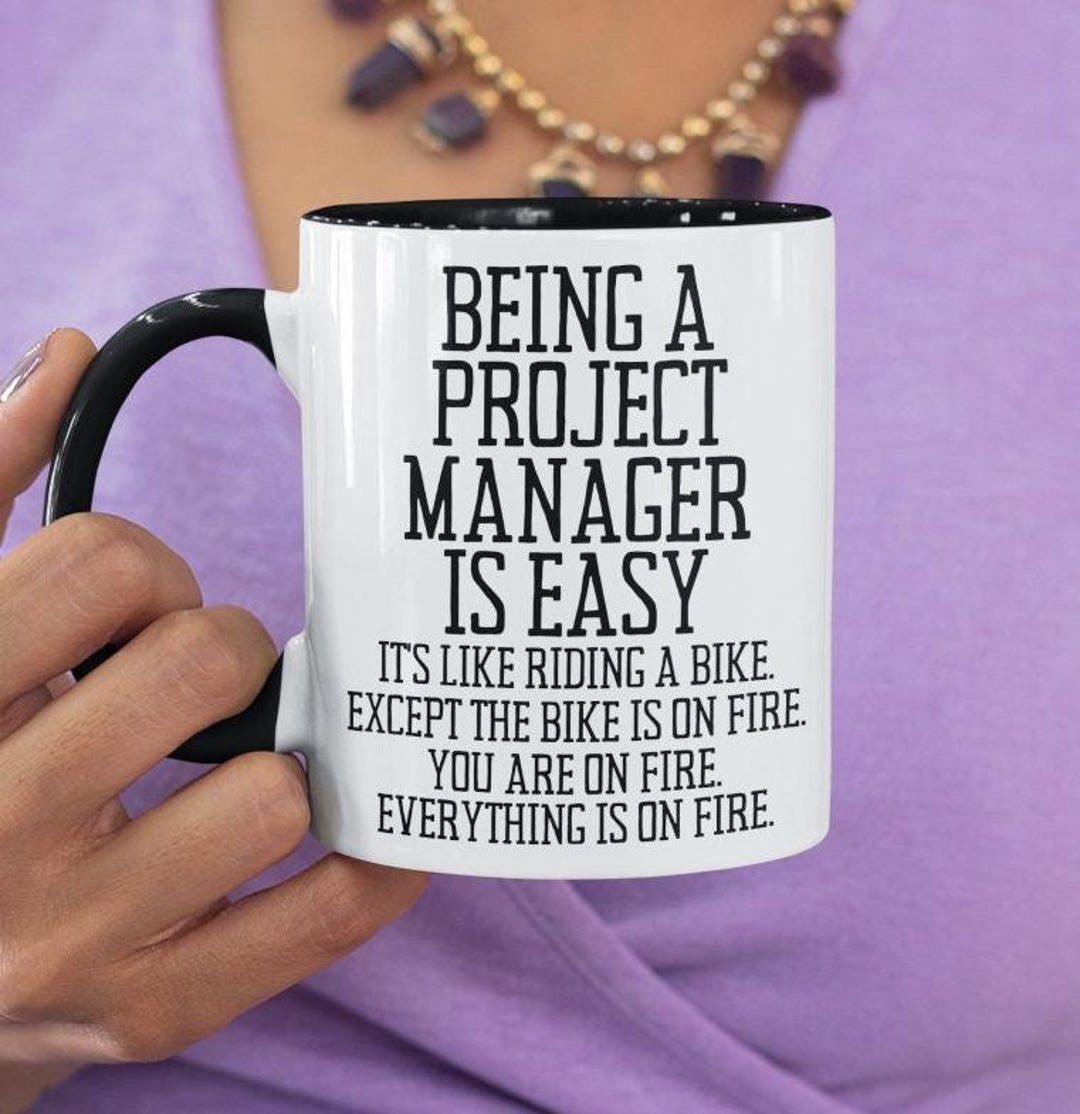 Funny Project Manager Coffee Mug, Accent Mug, Coworker Gift - Etsy