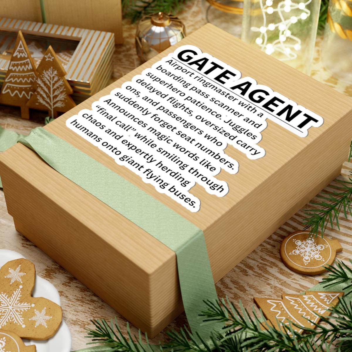 Gate Agent Sticker - Etsy