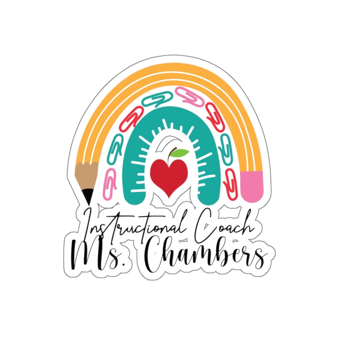 Teacher Gift Teacher Sticker Water Bottle Sticker Academic Coach Laptop ...