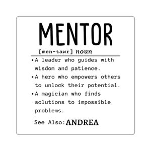 Mentor Gift Thank You Boss Mentor Sticker Teacher Gift Mentor Gift ...