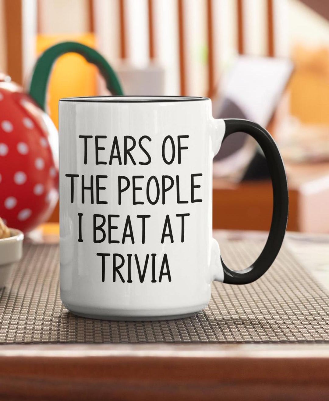 Tears of the People I Beat at Trivia Mug, Trivia Gift, Funny Trivia Mug ...