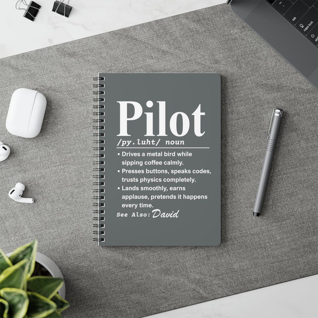 Pilot Definition Notebook - Etsy