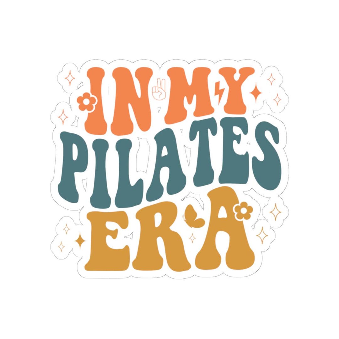 Cute Pilates Sticker for Fitness Enthusiasts, Pilates Lover Sticker for ...