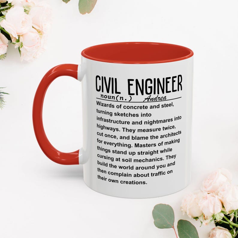 Civil Engineer Gifts, Gift for Engineer, Civil Engineer Mugs, Engineer ...