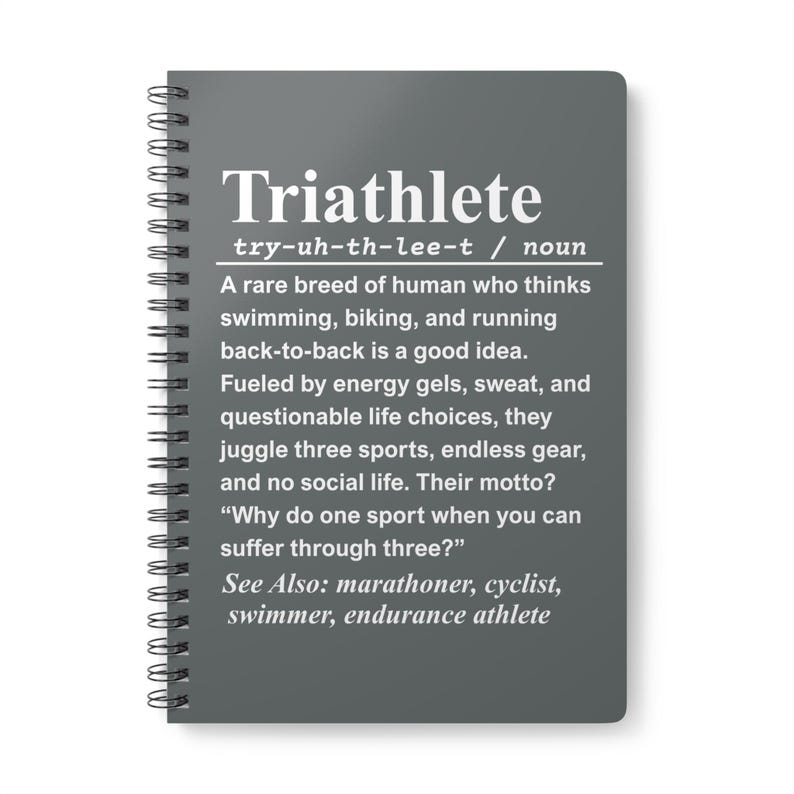 Triathlete Notebook, Athlete Training Journal - Etsy