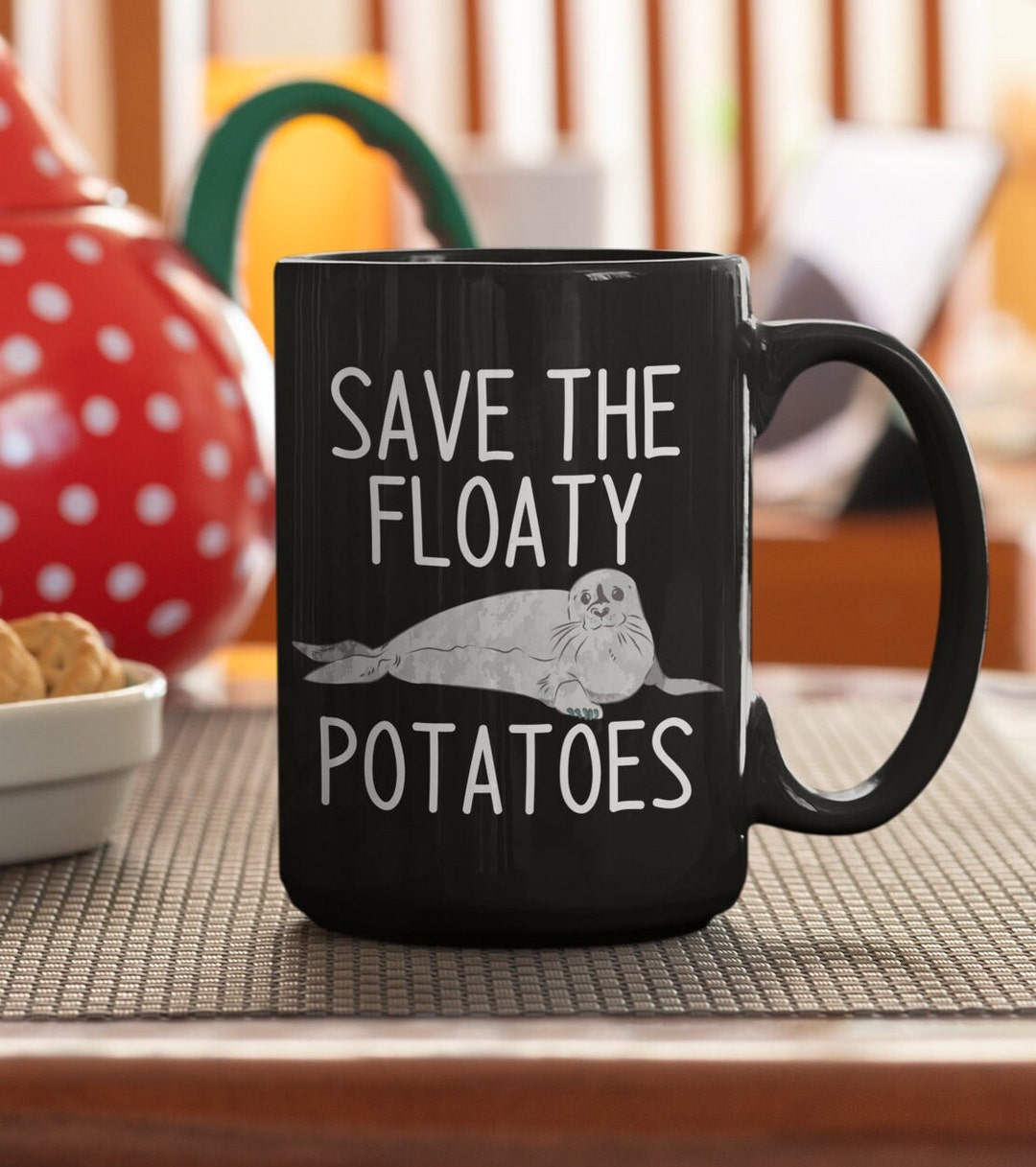 Seal Mug | Cute Seal Birthday Present | Seal of Approval | Seal Cup ...